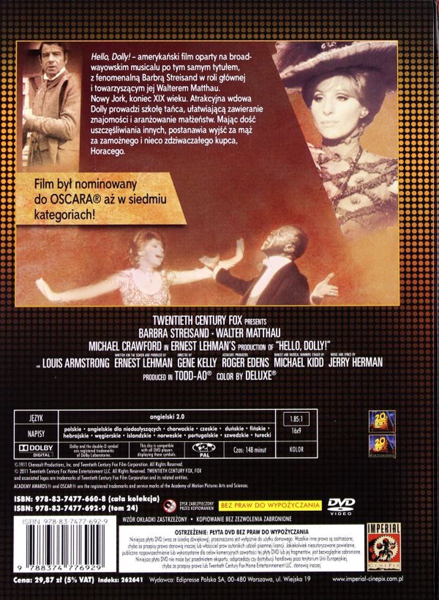 Hello, Dolly! [DVD] (Dvd), Chester Hayes | Dvd's | bol.com