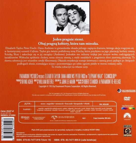 Elephant Walk [DVD] (Dvd), Elizabeth Taylor | Dvd's | bol