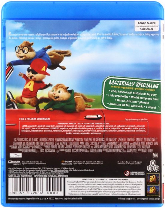 Alvin en de Chipmunks: Road Trip [Blu-Ray] (Blu-ray), Josh Green | Dvd's | bol