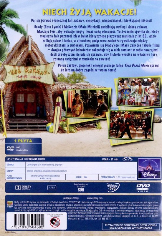 Teen Beach Movie [DVD] (Dvd), Maia Mitchell | Dvd's | bol