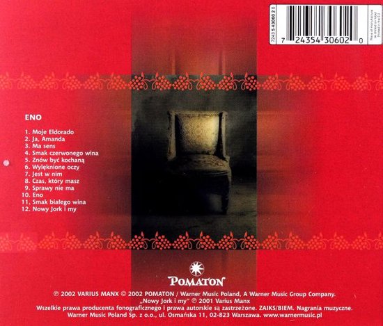 Varius Manx: Eno [CD], Varius Manx | Muziek | bol