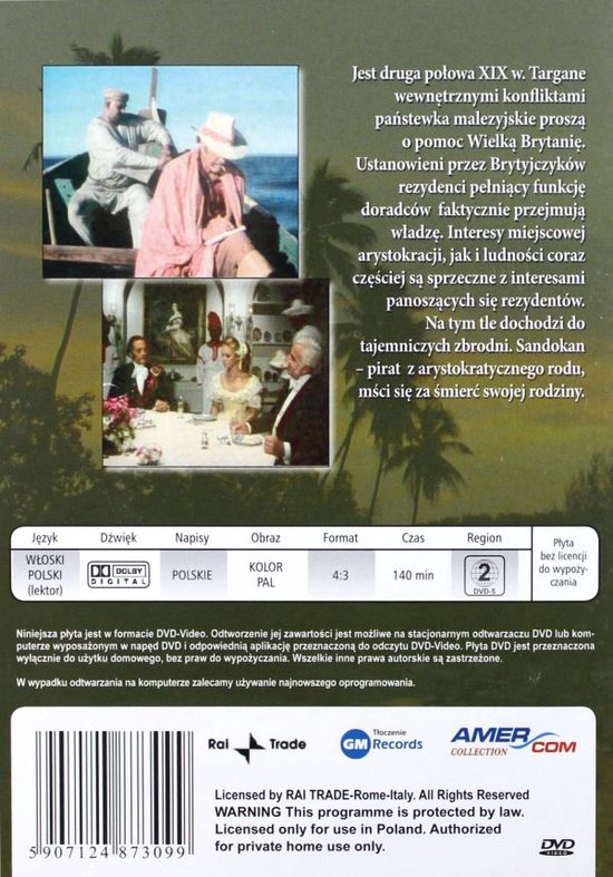 Sandokan [2DVD] (Dvd), Kabir Bedi | Dvd's | bol