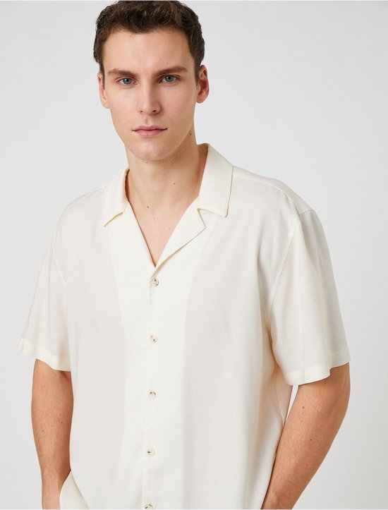 Koton Basic Shirt Short Sleeve Turndown Collar Ecovero® Viscose | bol.com