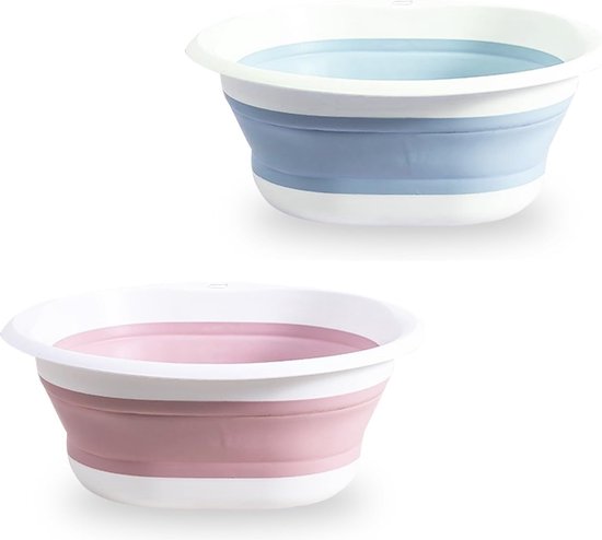 Opvouwbare kom, 2 stuks 9 l wasbak, opvouwbare opvouwbare kom ...