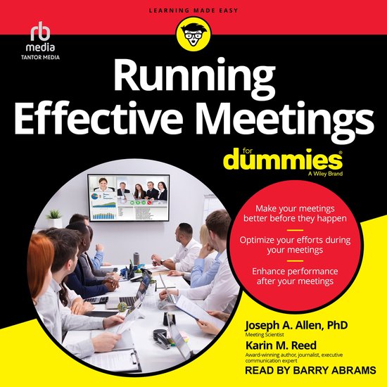 Running Effective Meetings For Dummies, Joseph A. Allen, PhD ...