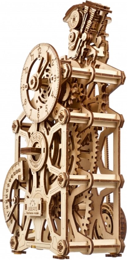 UGears modelbouw hout Motorklok tafelmodel engine clock | bol