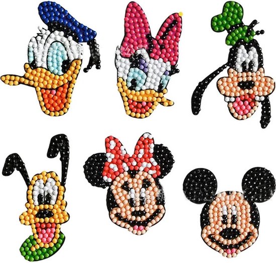 Diamond Painting stickers - 6 stickers - Volledig pakket - Diamond ...