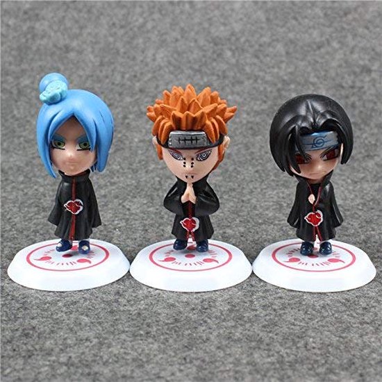 Set van 11 Naruto Akatsuki PVC Figuren Collectible Model met Bases ...