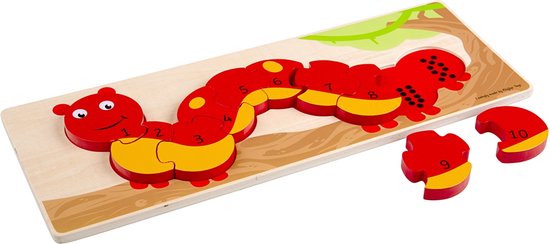 Bigjigs Rups Getallen Puzzel | bol