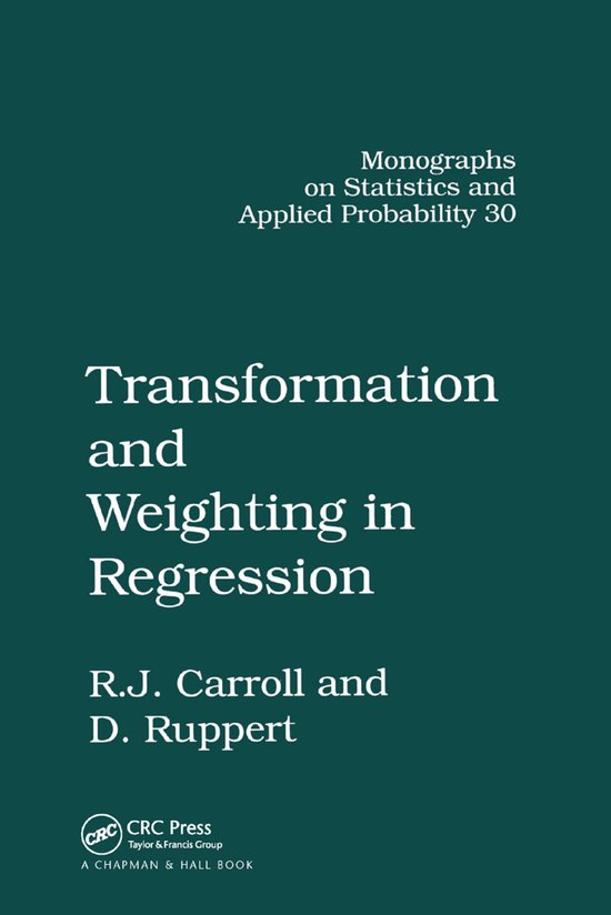 Chapman & Hall/CRC Monographs on Statistics and Applied Probability- Transformation... | bol