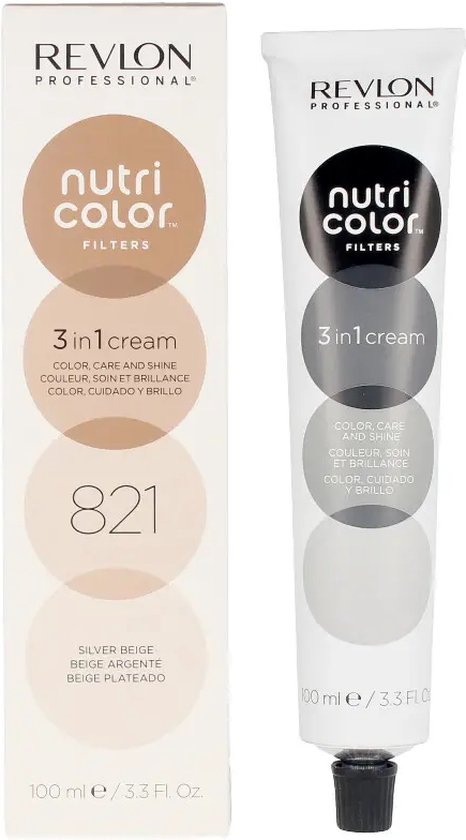 Revlon - Nutri Color Filters Toning 240 ml - 821 Silver Beige | bol