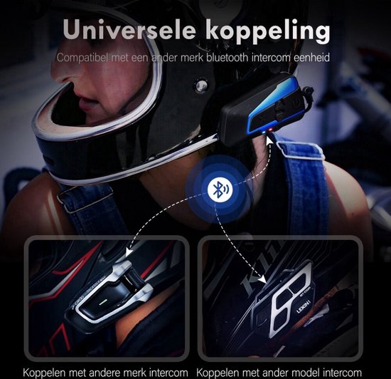 Bolture Intercom Motor Helm - Headset Voor Motorhelm ...