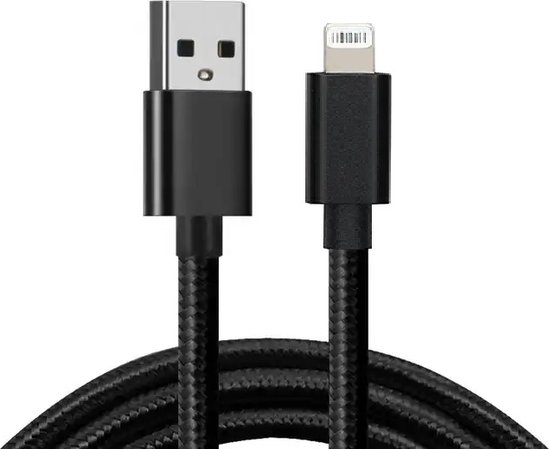 JUALL Lightning Oplaadkabel naar USB - Lightning Data en Oplaadkabel ...