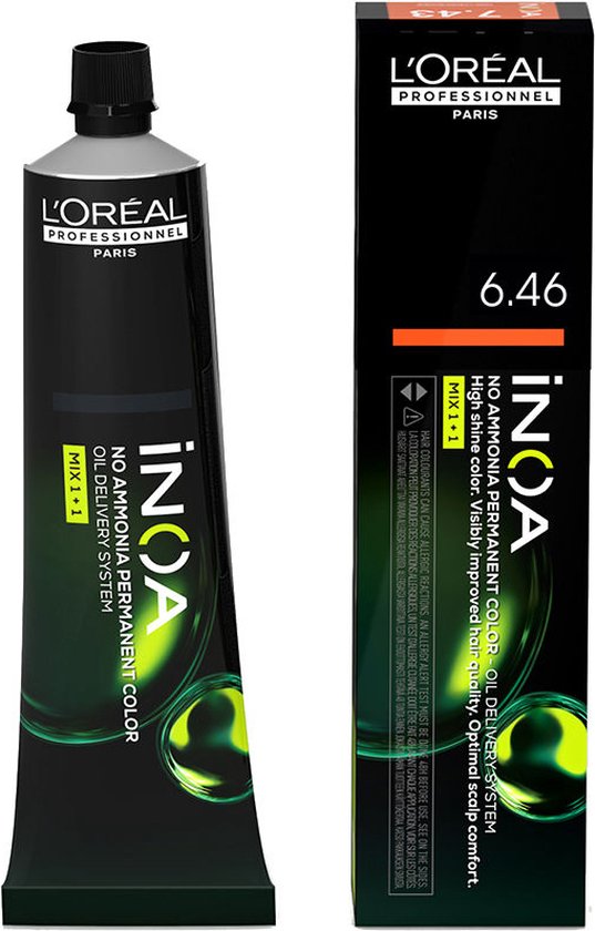 Permanente Kleur L'Oreal Professionnel Paris Inoa Color Nº 6.46 ...