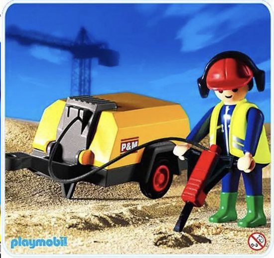 Playmobil 3270 Bouwvakker met Drilboor | bol