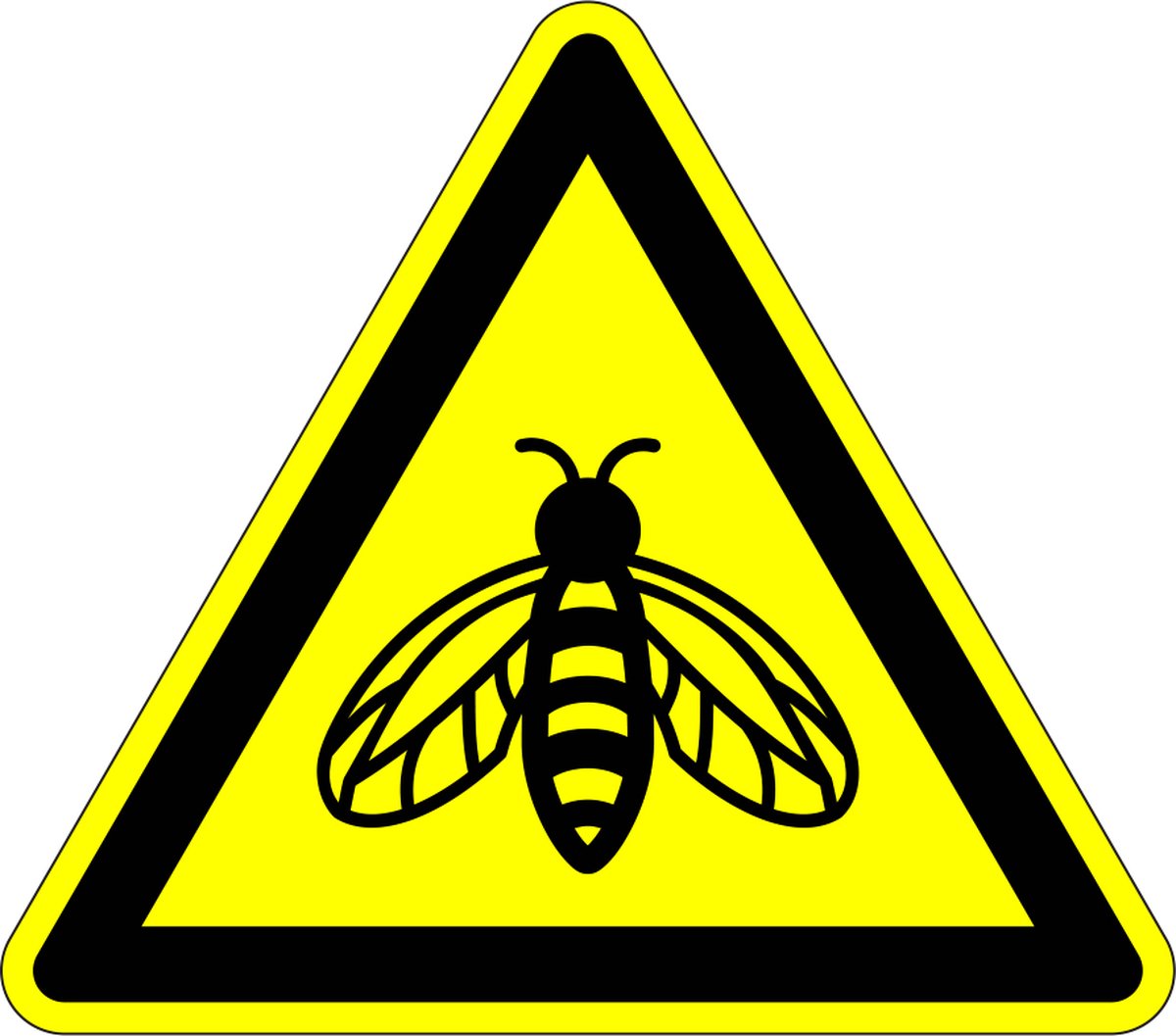 Pas op bijen bord - kunststof 300 mm | bol