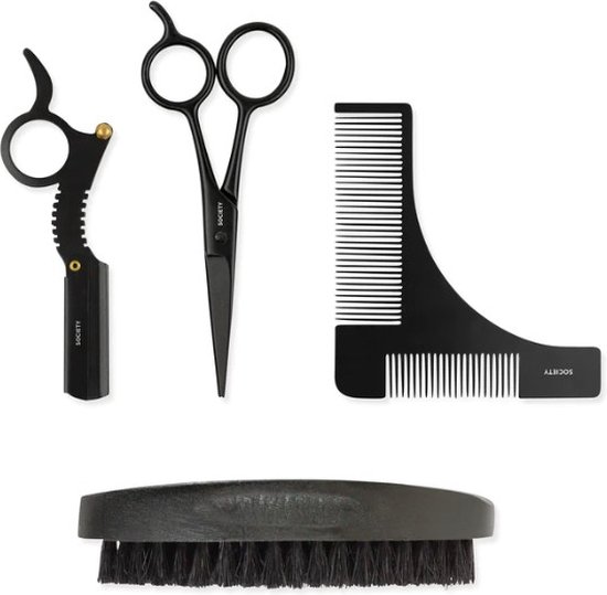Society Paris - Beard Grooming Kit - Baardverzorgingsset - 4-delige set ...