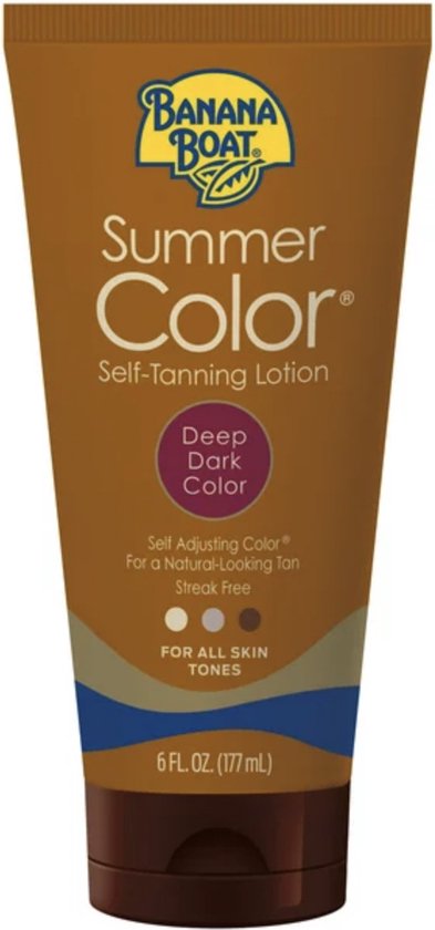 Banana Boat Summer Color Self-Tanning Lotion, Deep/Dark - 177ml | bol