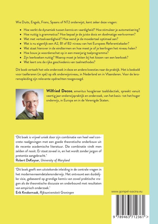 Vreemdetalenonderwijs | 9789463712361 | Wilfried Decoo | Boeken | bol