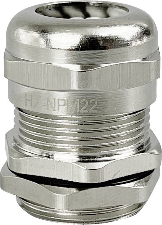 TRU COMPONENTS TC-10302836 Wartel M22 Messing (vernikkeld) Metaal 1 ...