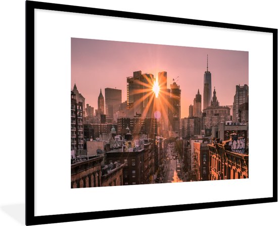 Fotolijst incl. Poster - The All Seeing Sun - 120x80 cm - Posterlijst | bol