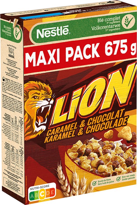 Lion Ontbijtgranen - Karamel & Chocolade - MAXI PACK - 675g | bol.com