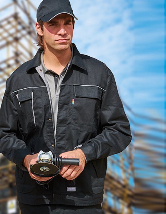 Carson Workwear 'Contrast' Jacket Werkjas Grey - 42 | bol