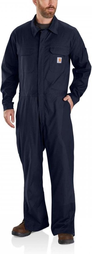 Carhartt Rugged Flex Canvas Overall - Navy - Maat L | bol