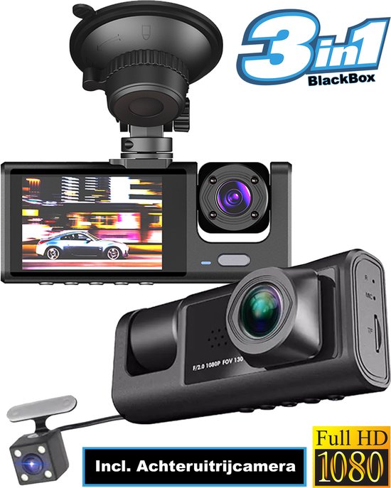Road Watch Pro - Dashcam - Voor en Achter Camera - Full HD ...