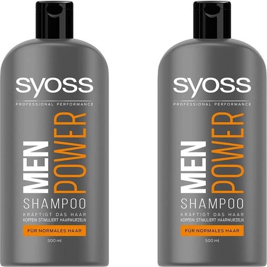 Syoss Men Power Shampoo - Duoverpakking 2 x 500 ml | bol