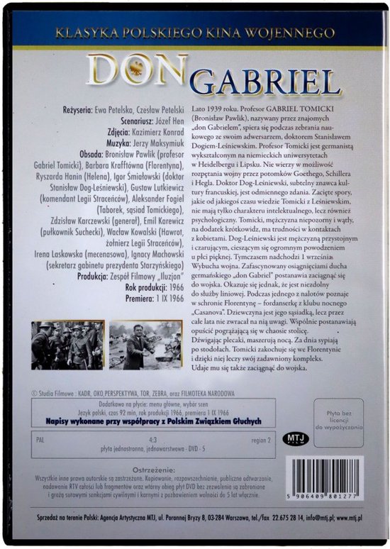 Don Gabriel [DVD] (Dvd), Bronisław Pawlik | Dvd's | bol