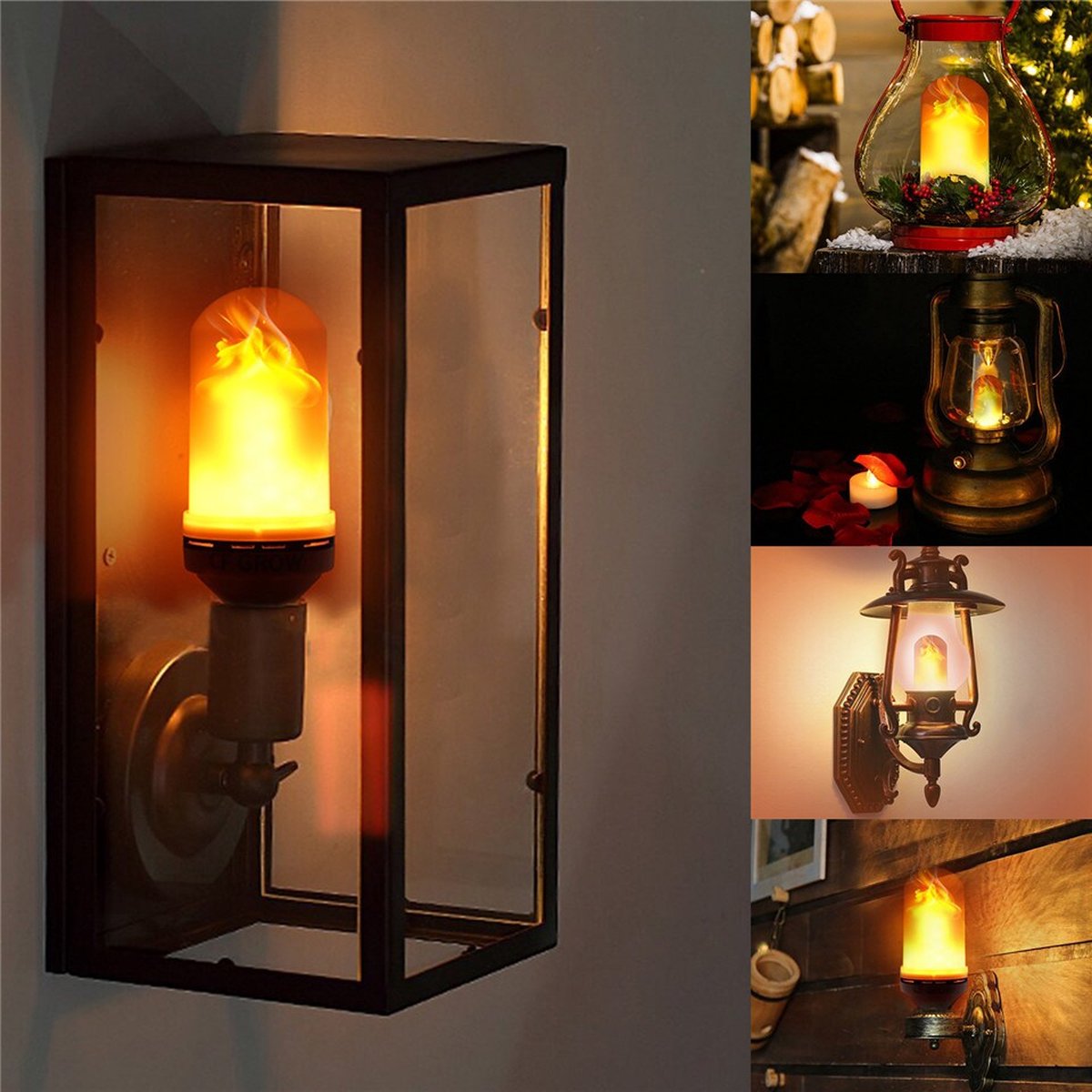 Vlam Effect LED Lamp Fakkel Verlichting E27 - eFlame | bol