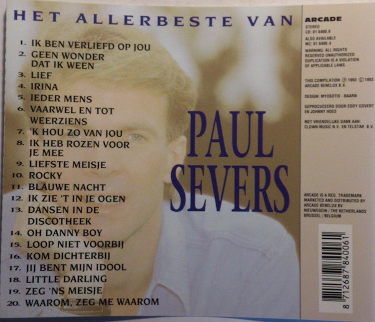 HET ALLERBESTE VAN PAUL SEVERS, Paul Severs | CD (album) | Muziek | bol