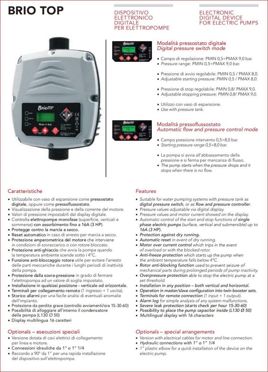 BRIO TOP electronische digitale pompschakelaar | bol.com