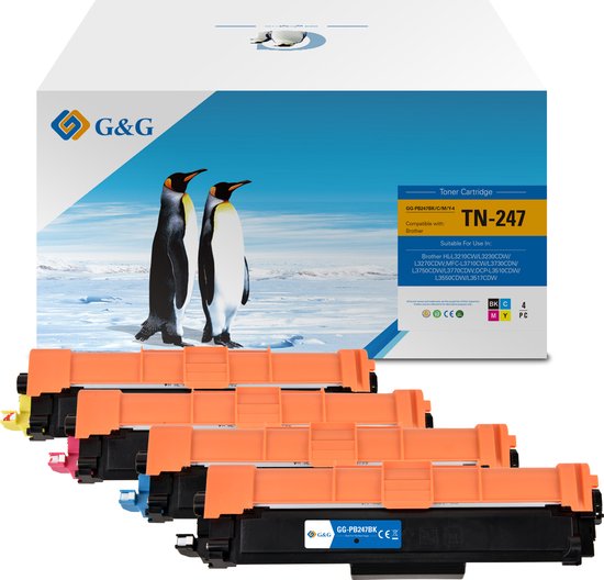 G&G TN247 XL Toner geschikt voor Brother TN-247 TN-247CMYK TN-243 TN ...