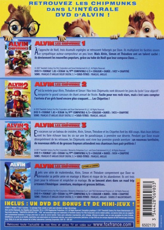 Alvin and the Chipmunks [4DVD] (Dvd), Janice Karman | Dvd's | bol