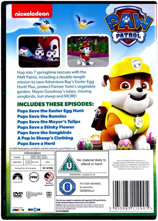 PAW Patrol [DVD] (Dvd), Max Calinescu | Dvd's | bol