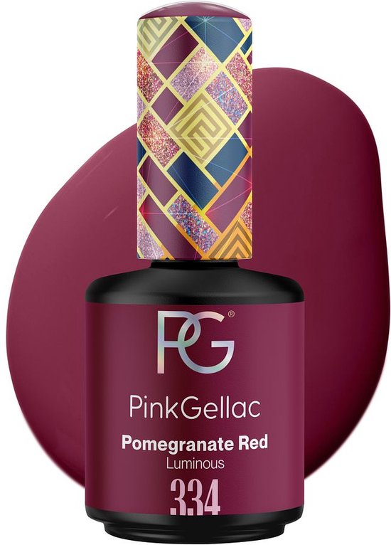 Pink Gellac Gellak Rood Nagellak 15ml - Glanzend Rood - Gelnagels ...