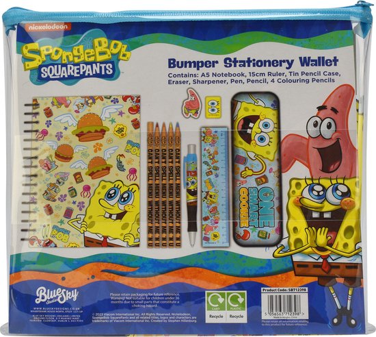 SpongeBob SquarePants - Bumper Stationery Set | bol