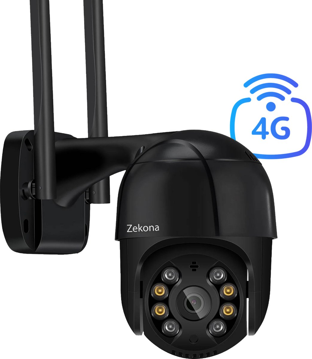 Zekona 20C - 4G Beveiligingscamera - IP Camera Beveiliging - Buitencamera met... | bol