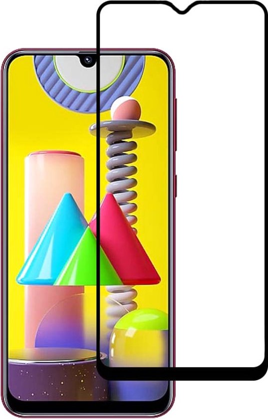 Smartphonica Samsung Galaxy M31 full cover tempered glass screenprotector van gehard... | bol