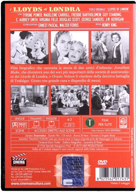 Lloyds of London [DVD] (Dvd), Madeleine Carroll | Dvd's | bol