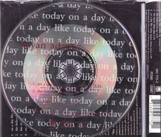 Bryan Adams-on A Day Like Today -cds-, Bryan Adams | Muziek | bol