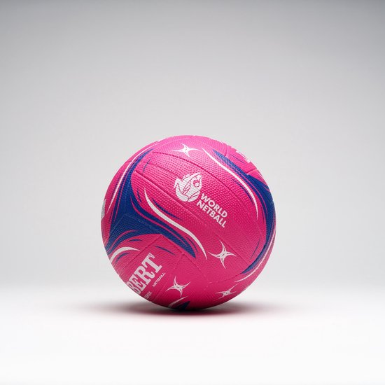 Gilbert Netball Phoenix Match Ball - Size 5 - Pink | bol