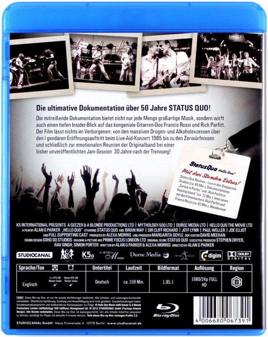 Status Quo: Hello Quo! (Blu-ray) (Blu-ray), John Edwards | Dvd's | bol