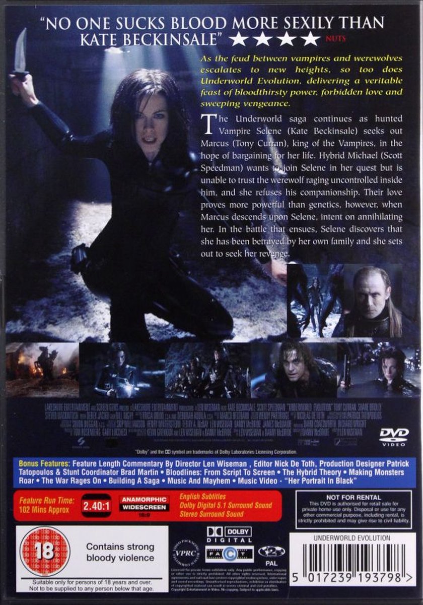 Manifesto Del Film Underworld Evolution Underworld: Evolution | The