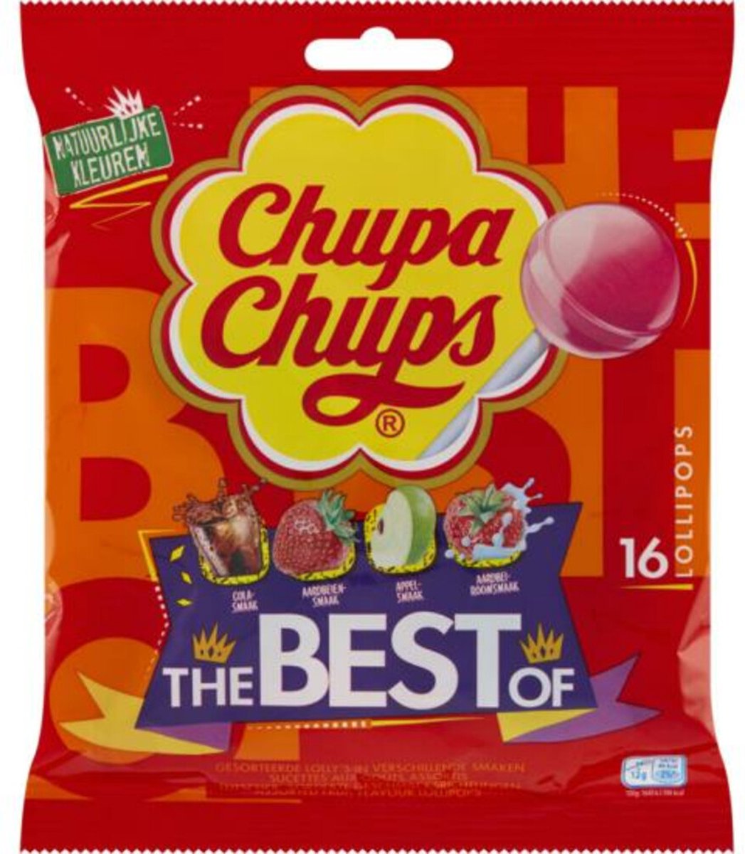 Chupa Chups Best Off Zak Lolly's 12 x 16 stuks | bol