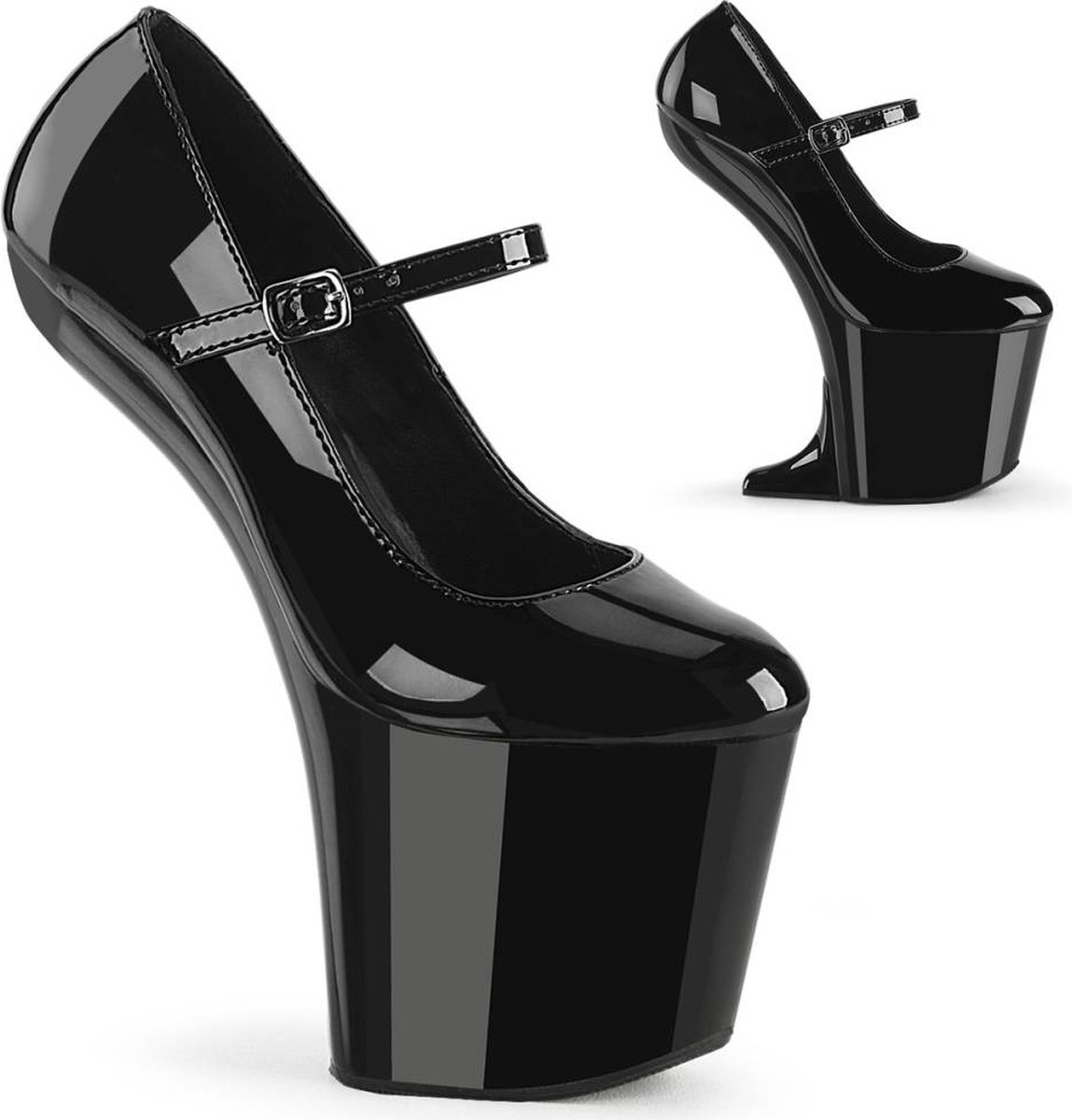 Pleaser CRAZE880 Hoge hakken 37 Shoes Zwart - Schoenen.nl