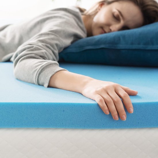 traagschuim matras topper, 160 x 190 cm | bol