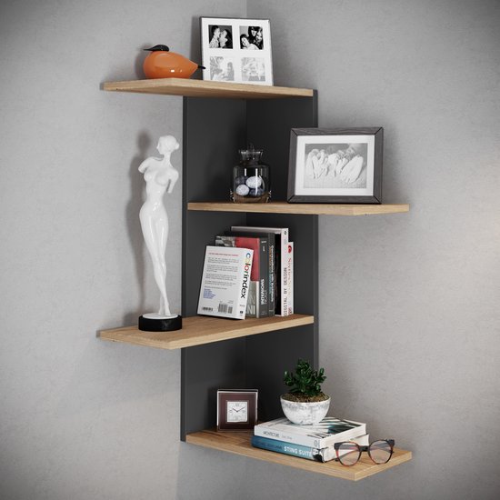 VCM Houten Muurplank Hangende Plank Hoekplank Muurplank Balos Houten ...